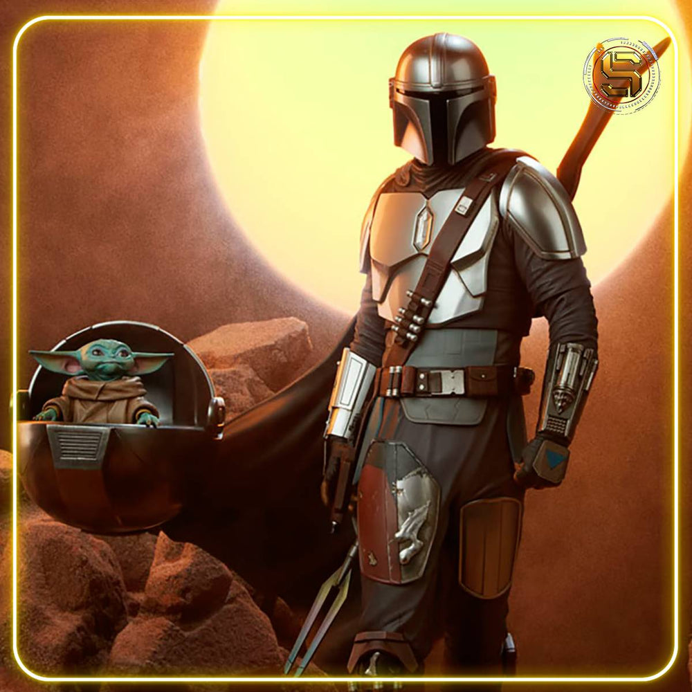 SIDESHOW STAR WARS: THE MANDALORIAN THE MANDALORIAN AND GROGU PREMIUM