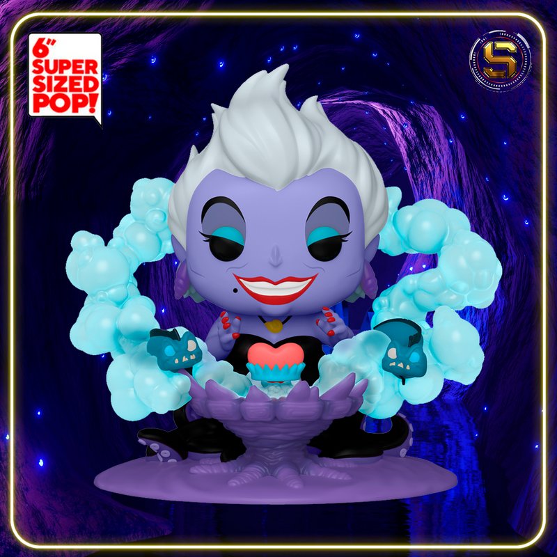 ¡Consigue tu Funko Pop 6 Inch Deluxe Disney Villains Ursula On Throne 1089!
